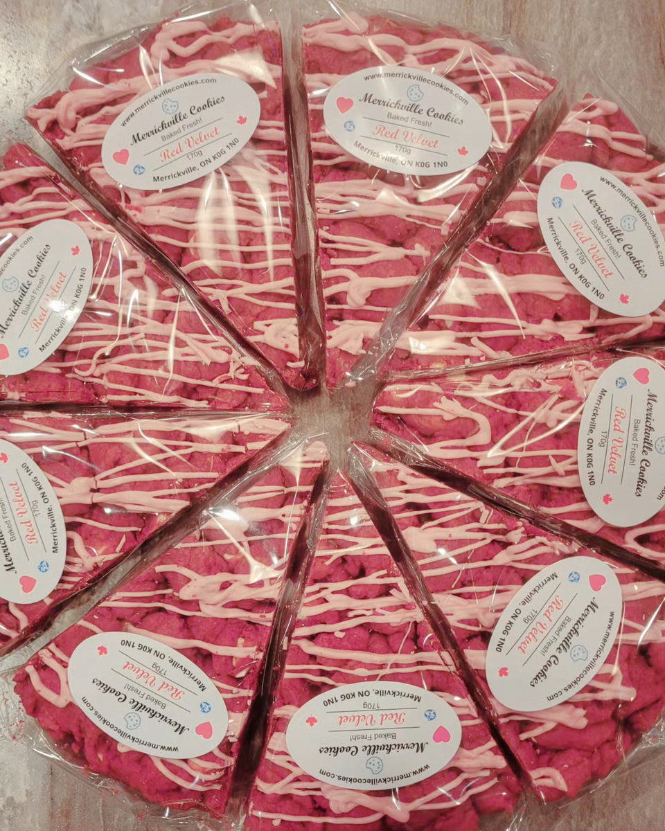 12" Red Velvet Strawberry Drizzle $45 – Merrickville Cookies Inc.