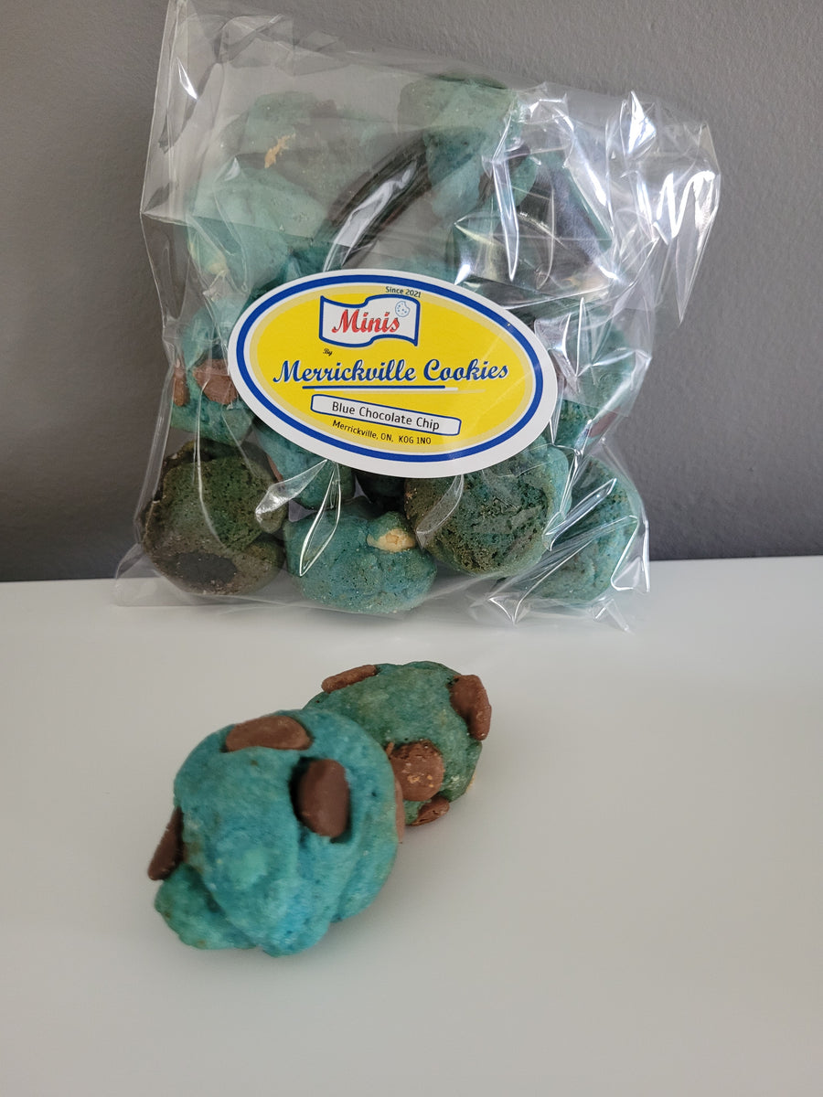 Blue Chocolate Minis (14 Pack) $5.00 (CDN) – Merrickville Cookies Inc.